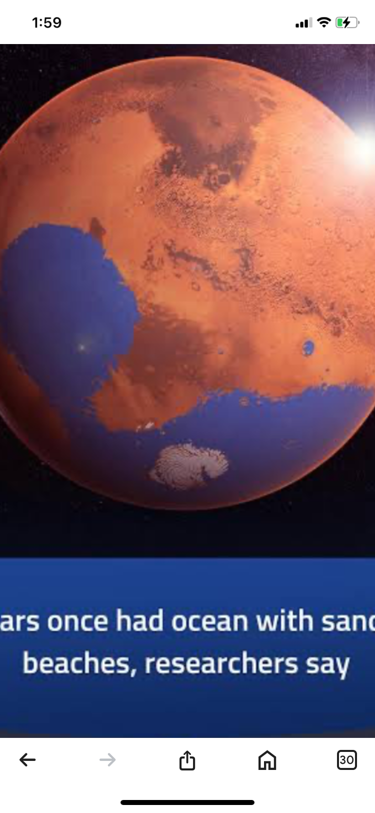 Mars has beaches in the past – Universe discoveries