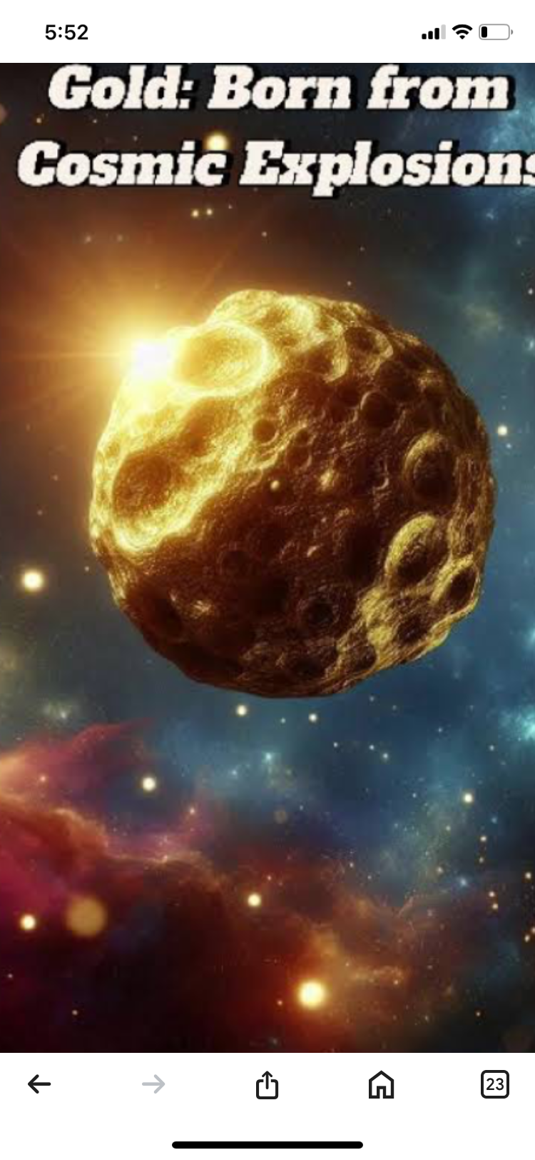 Gold is not from earth 🌍 – Universe discoveries