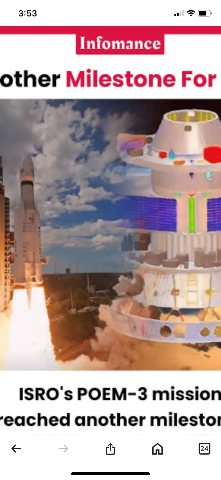 ISRO’s POEM-4 ‘returns home’, another success after growing crops in ...