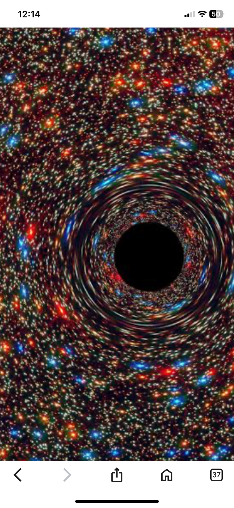 Our universe may exist inside a spinning black hole, JWST finds ...